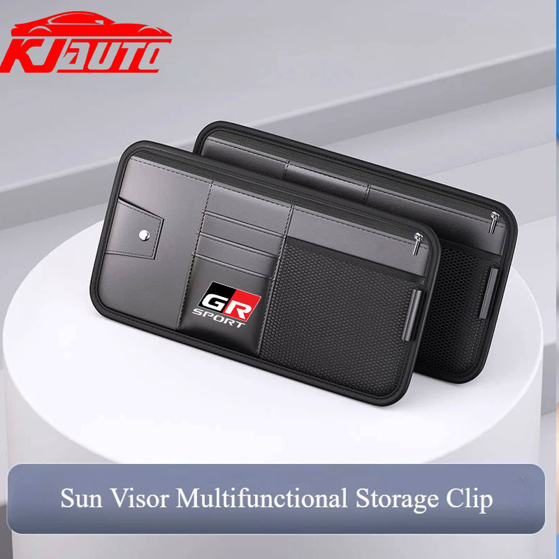 Car Sun Visor Organizer Storage Card Holder Sunglasses Clip Stowing ...