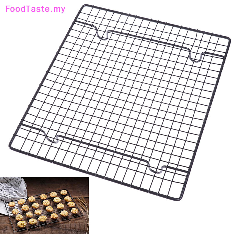 FoodTaste Stainless Steel Wire Grid Cooling Cake Tray Food Rack Oven ...