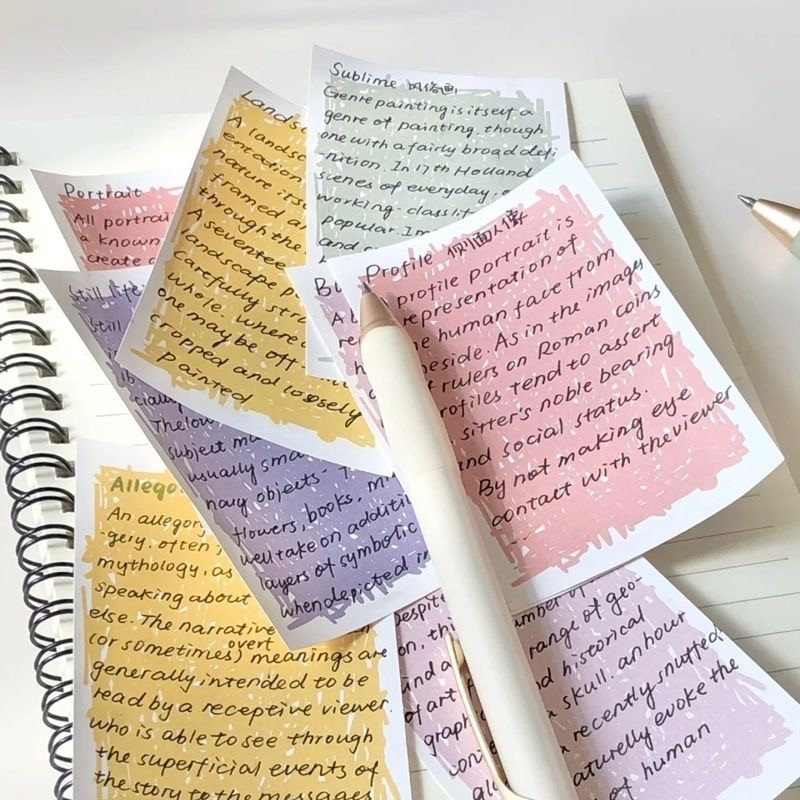 Sticky Notes aesthetic 50 Sheets Memo Sticky Note Memopad Callouts ...