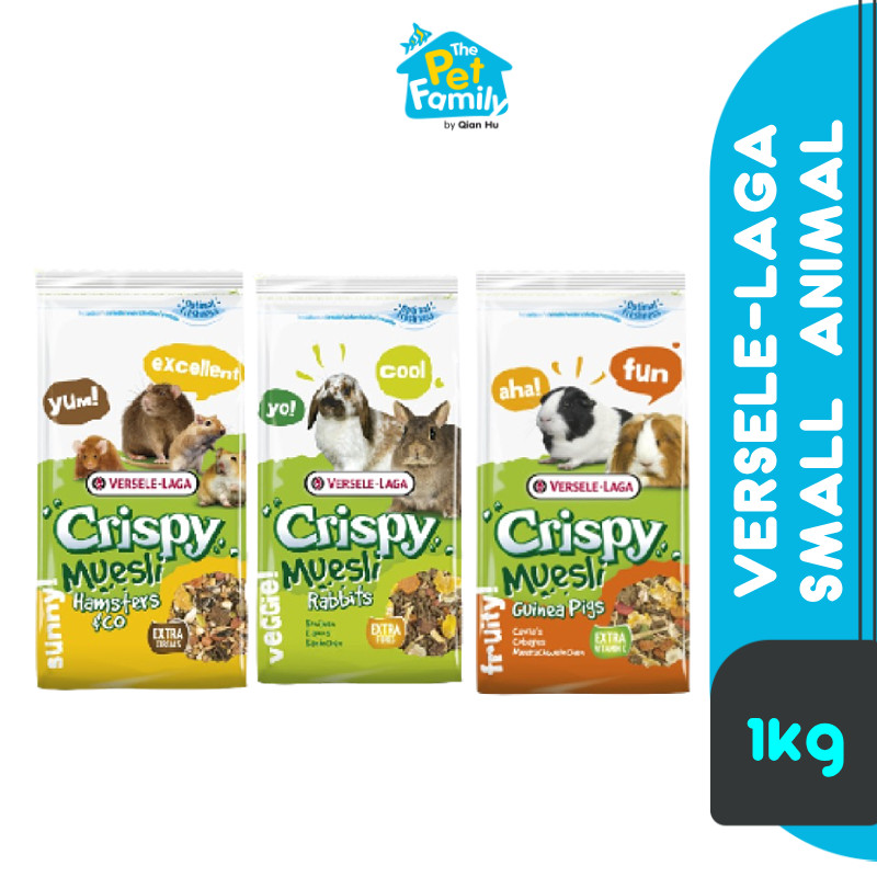 1kg Versele-Laga Crispy Muesli Food for Small Animals Rabbit/Hamster ...