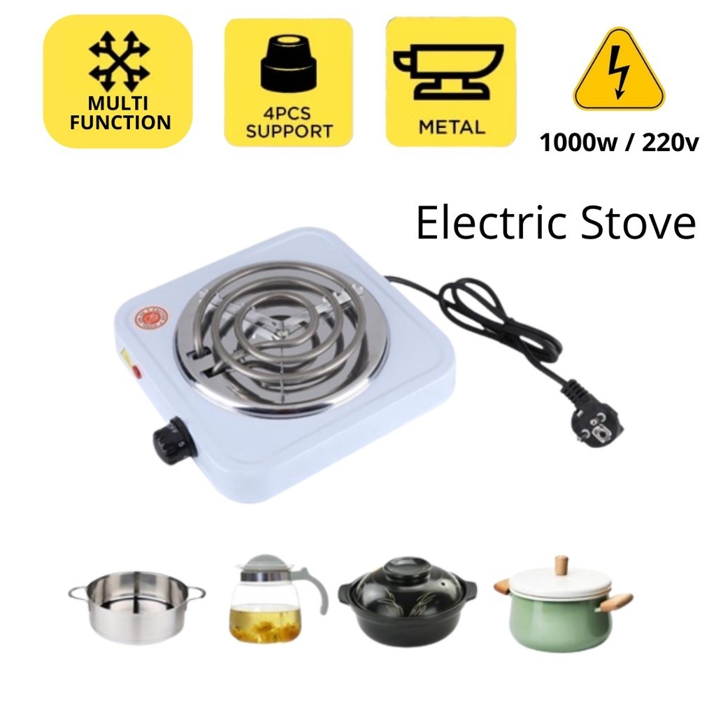 Dapur Elektrik Shisha Portable Electric Stove 1000w Burner Hotplate ...