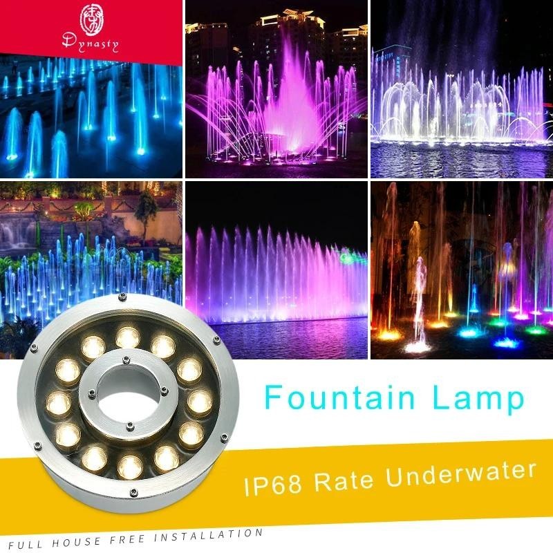 NEW LED Fountain Lamp Outdoor 12V/24V Underwater Lights IP68 Water ...