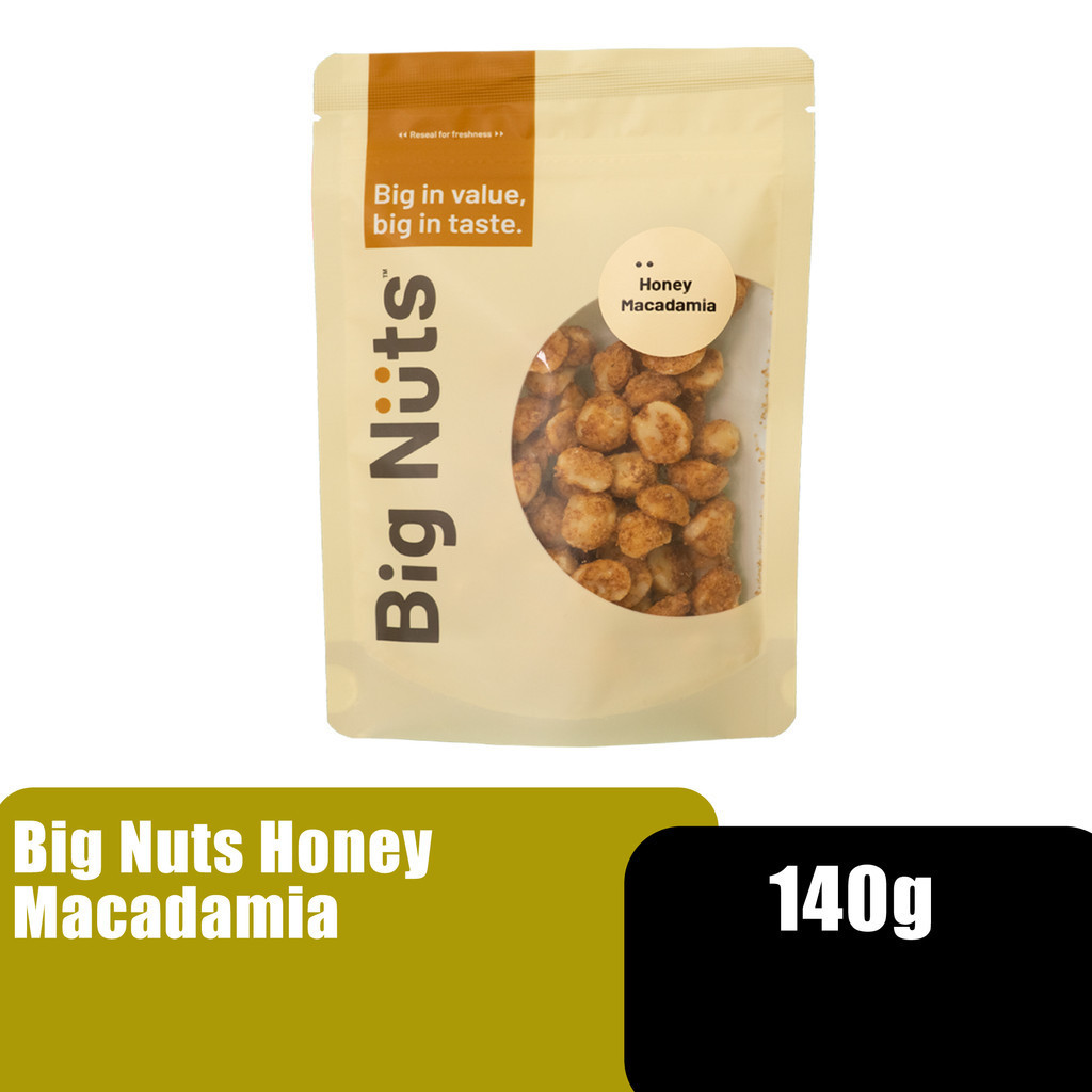 Big Nuts Honey Macadamia Nut / Honey Nuts / Kacang Madu (坚果) - 140G ...