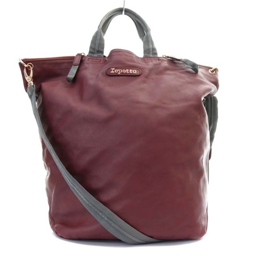 Repetto Shopping Bag Grand Ecart Silk Bordeaux | Shopee Malaysia