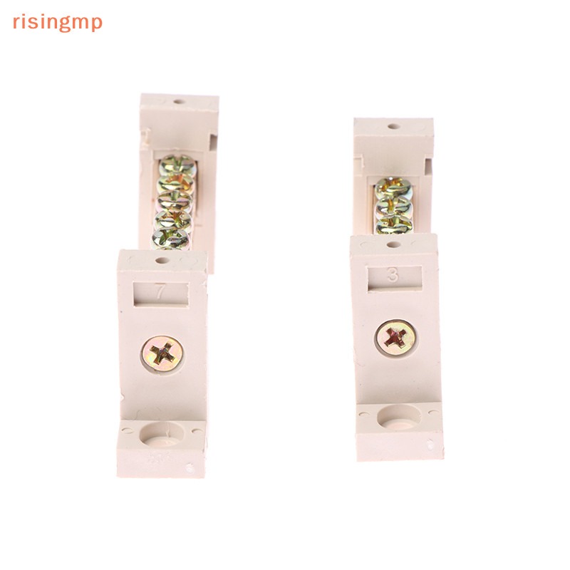 [risingmp] Rail Terminal Block High Bridge Type Ground Bar 5/7/10/12 Holes Electrical Connector ...