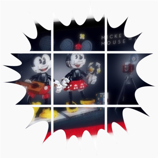 1647 1800pcs Mickey and Minnie Buildable Characters (LEJI 66009 81955 ...