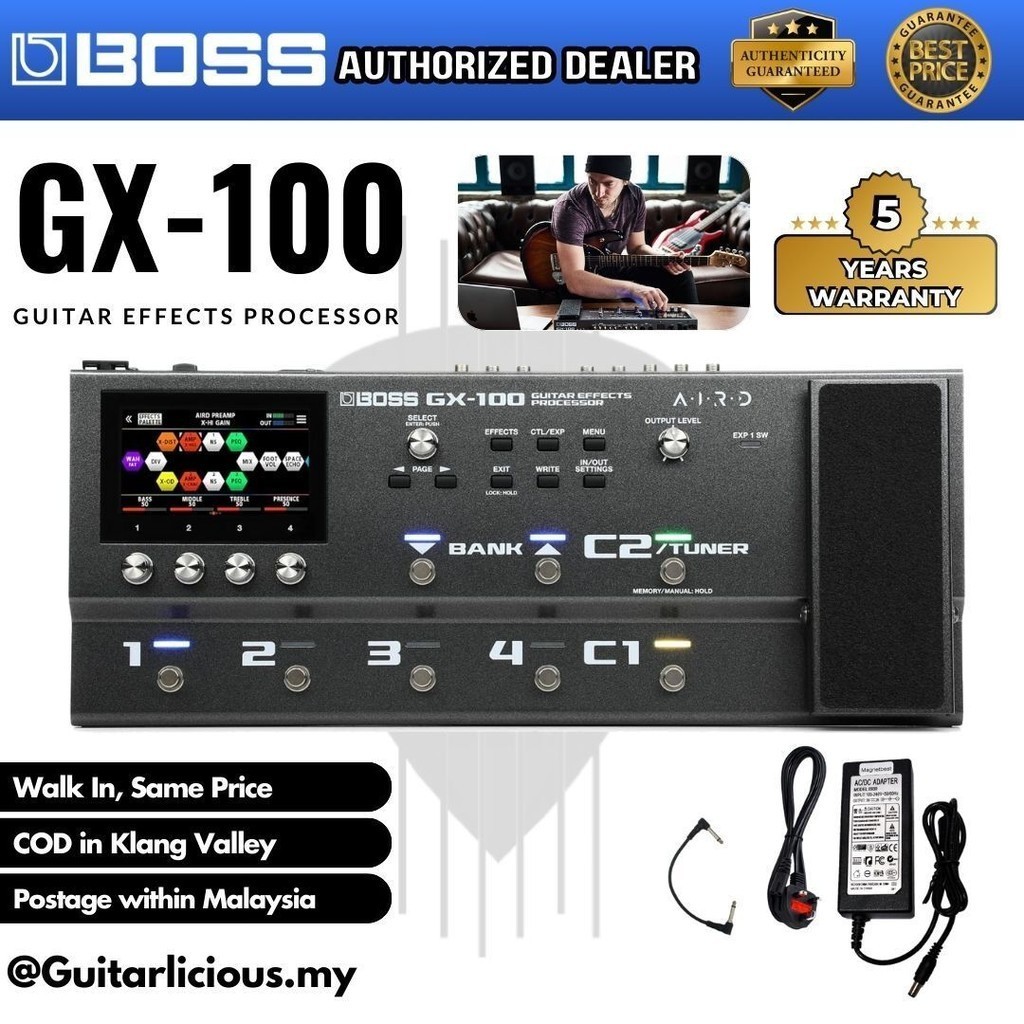 BOSS GX-100 Multi-Effects Pedal For Guitar and Bass ( GX 100 / GX100 ...