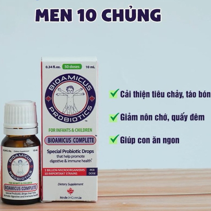 Bioamicus Completen 10-strain probiotic for digestive system, Omega-3 ...