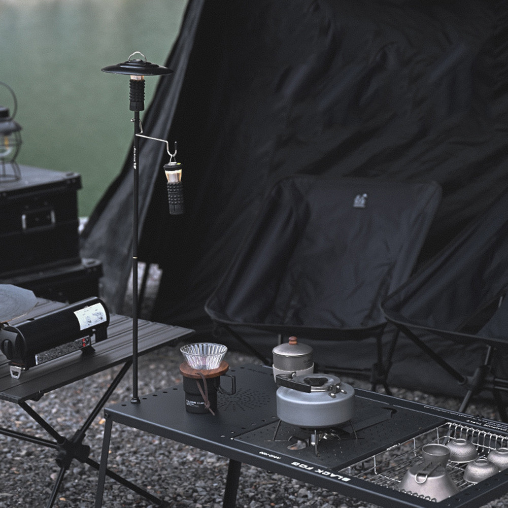 Lamp Post Pole Aluminum Alloy Hanging Light Stand Holder with Hook for ...