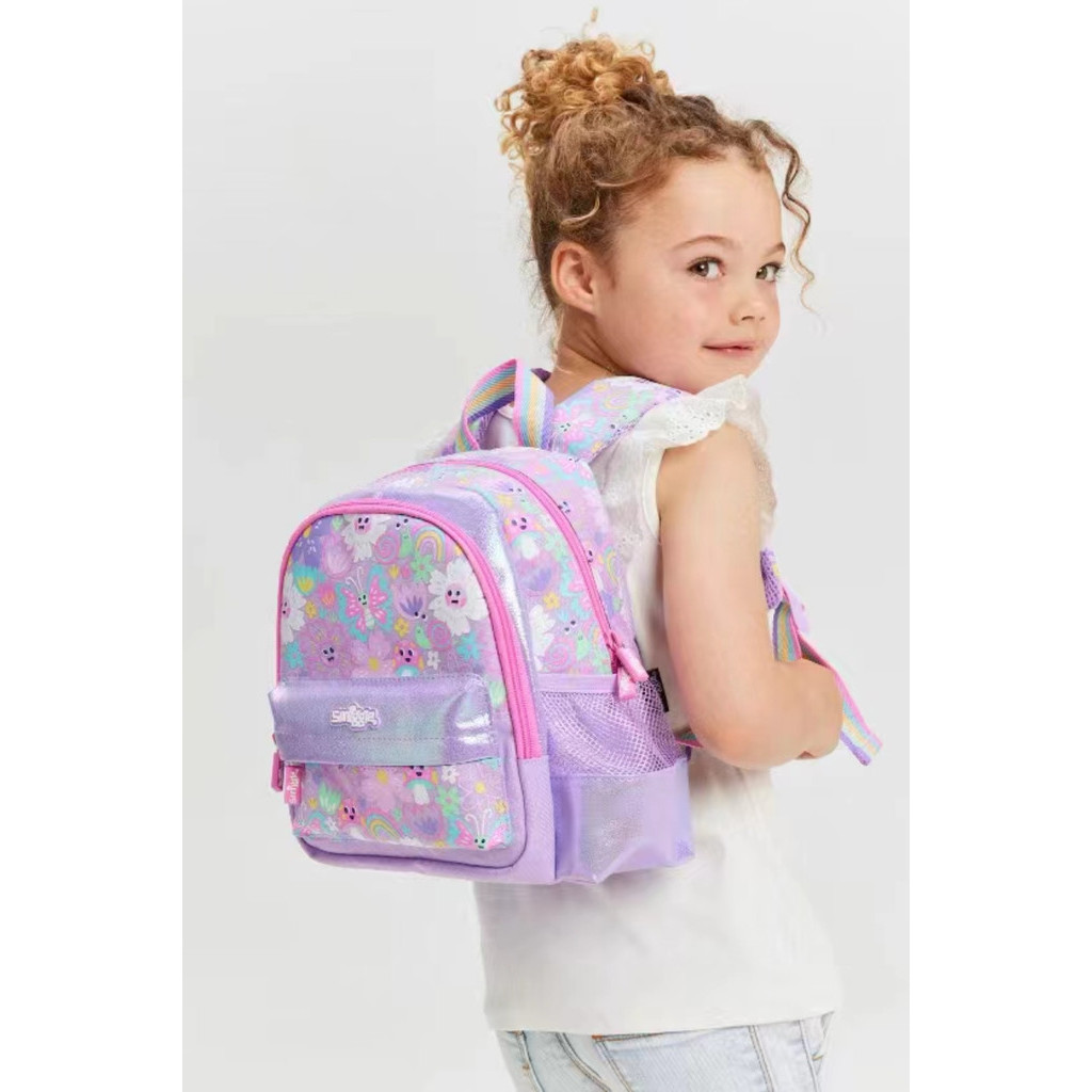 Australia smiggle Purple Butterfly Flower Kindergarten Schoolbag mini ...