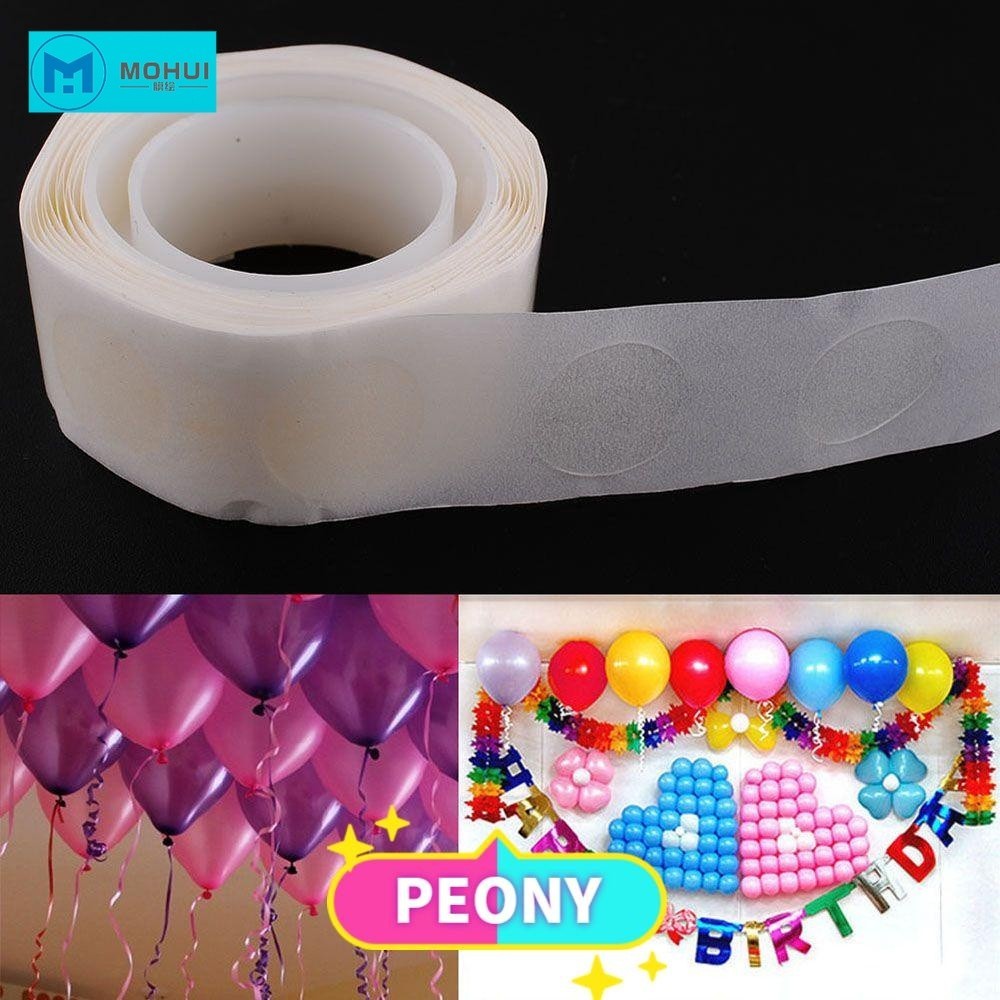 PEONY Dot Stick 100 point Glue Dot Balloon Glue Balloon Transparent ...