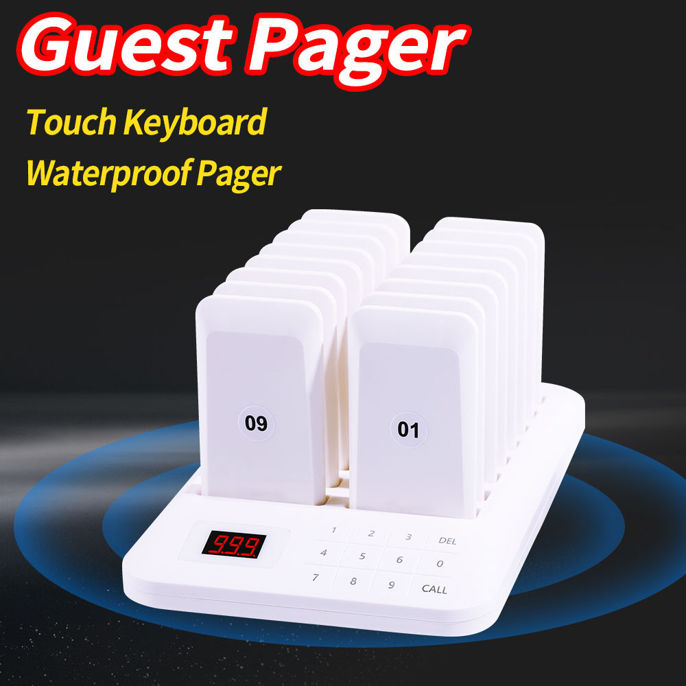 Wireless Calling Restaurant Pager Guest Queue Dining Hall Paging System ...