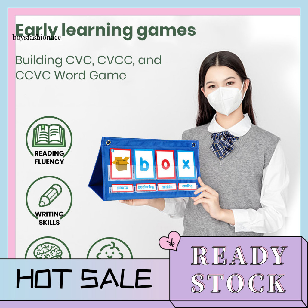 BF Word Spelling Game Cvc Word Blending Board Cvc Word Building Game ...