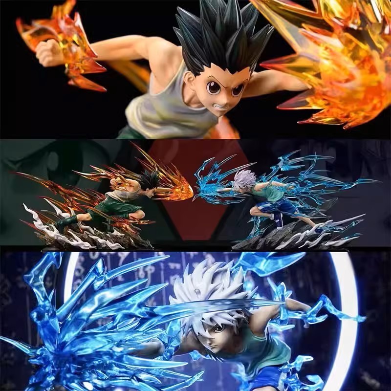 Anime Hunter X Hunter Killua Zoldyck Gon Freecss Figures Statue ...