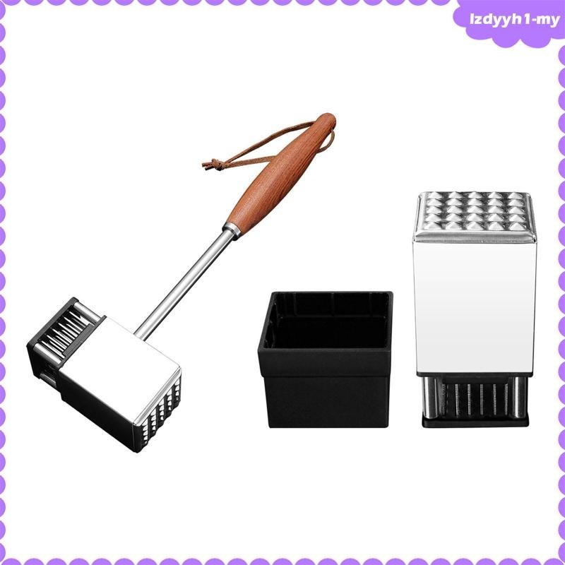 [joydiy] Meat Tenderizer Stainless Steel Beef Steak Pounder Double