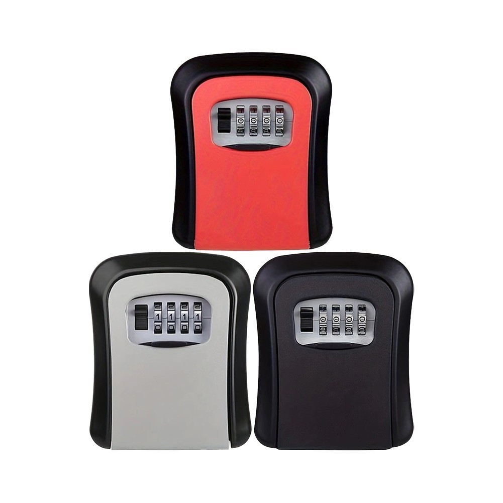 【GORGEOUS】 4 Digit Key Safe Lock Box Combination Wall Mount Security ...