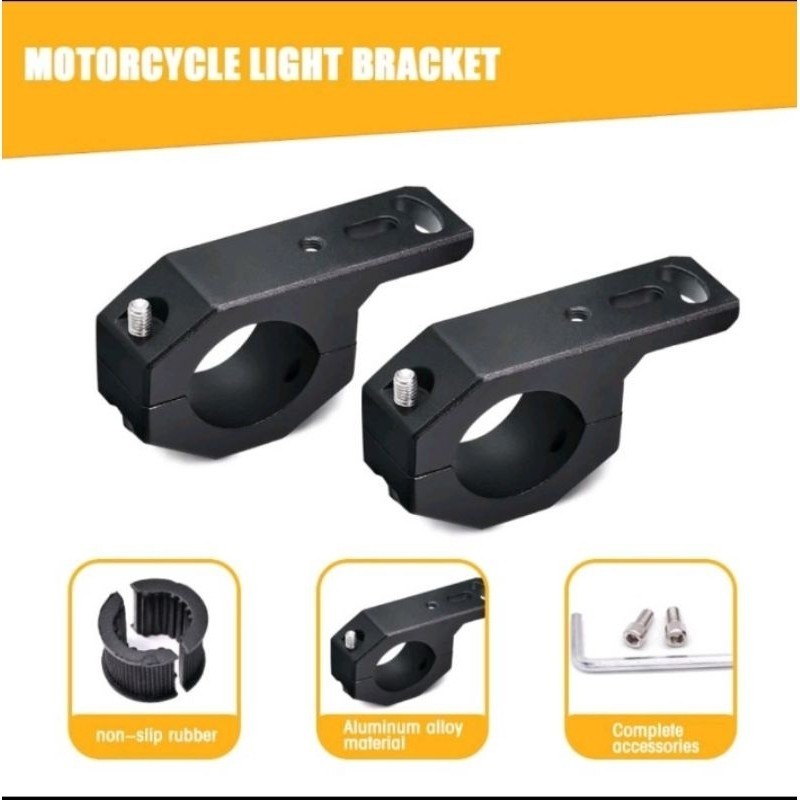 Spotlight Brackets Motorcycle 33mm Heavy Duty High Quality | Shopee ...