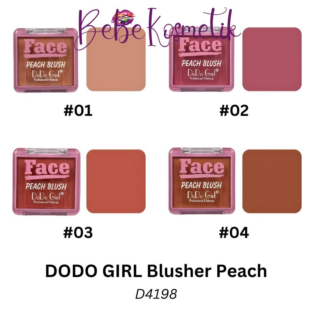 DODO GIRL Blusher Peach D4198 Pemerah Pipi Pigmented Color Pinkflash ...