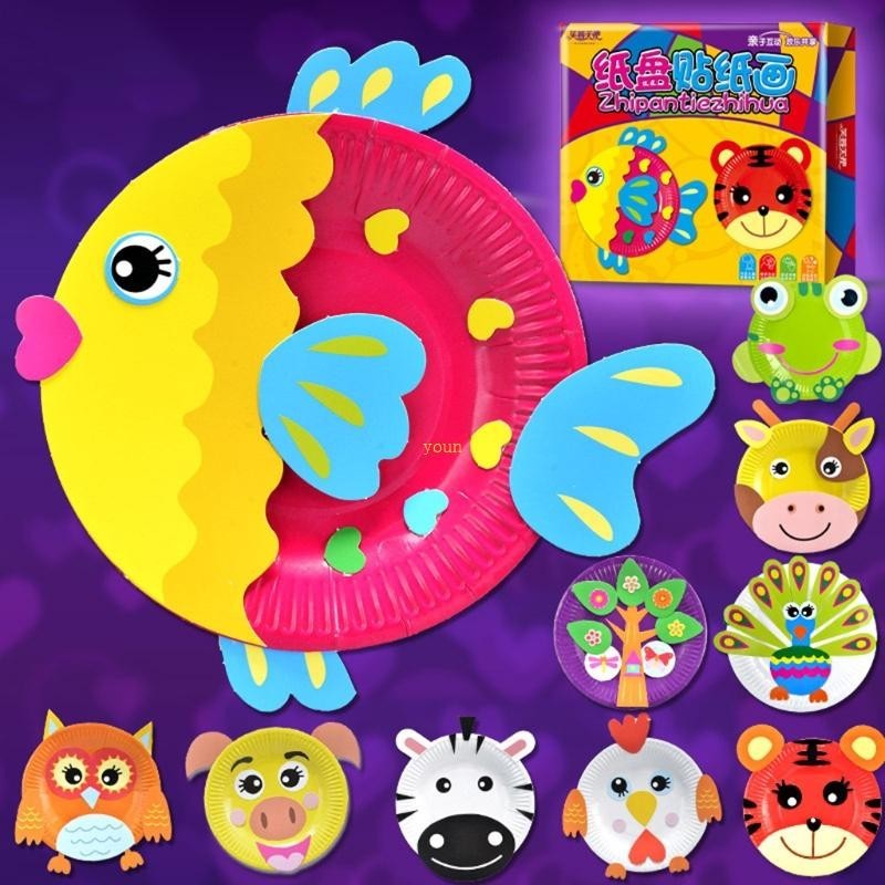 youn Paper Plate DIY Paper Plate Art Kit Preschool Classroom Art ...
