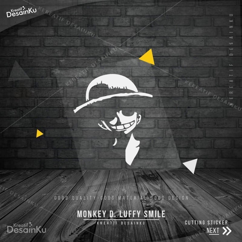 Cutting Monkey D Luffy Simle Stickers Motorcycle Car Variations Sticker ...