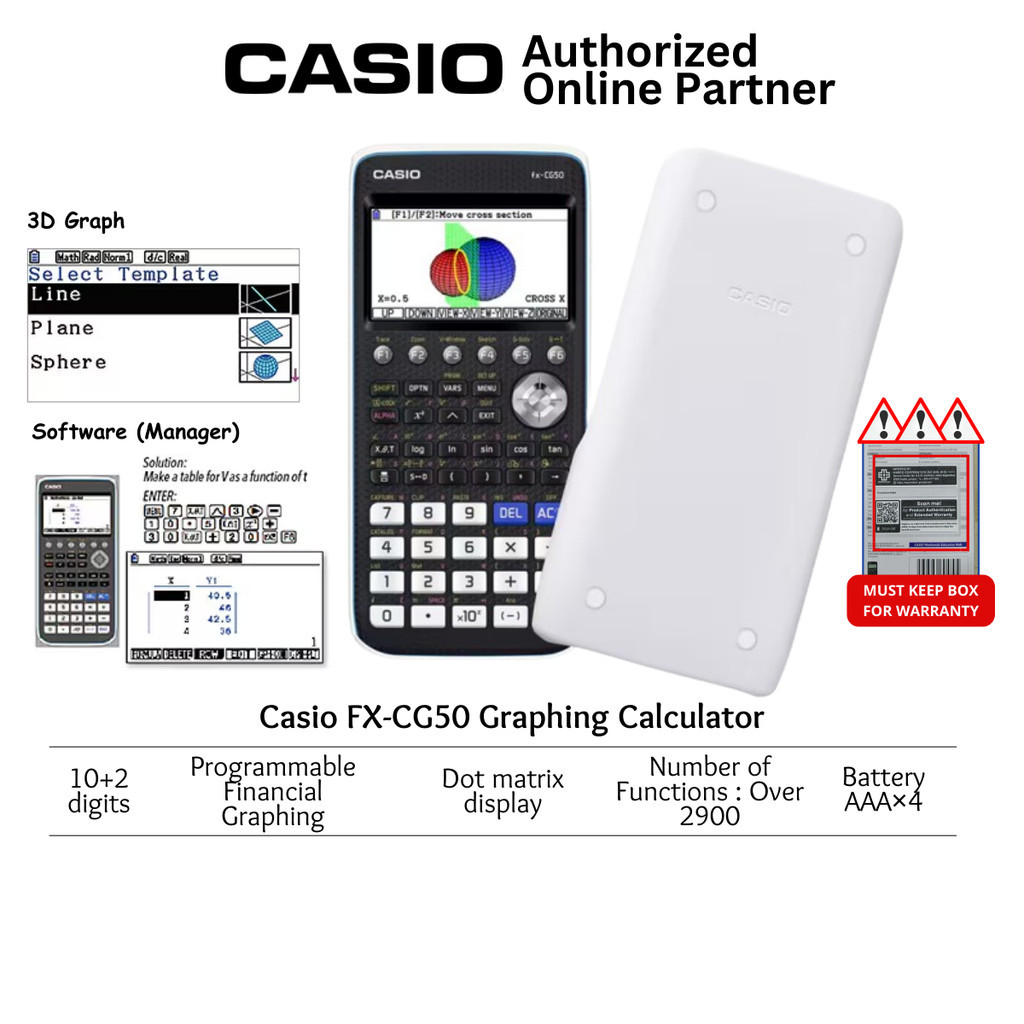 Casio FX-CG50 Graphing Calculators | Shopee Malaysia
