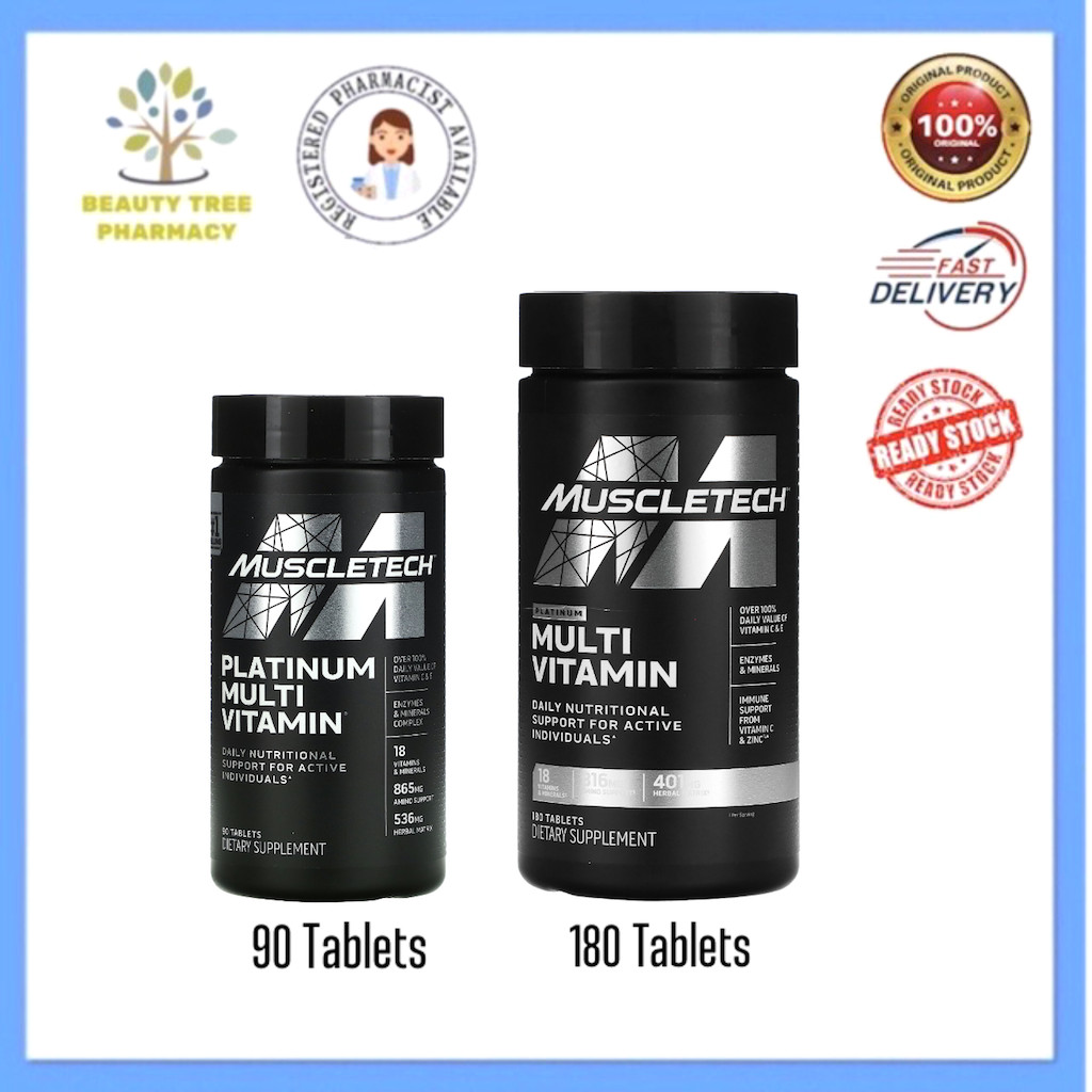 MuscleTech Platinum Multi Vitamin Tablets | Shopee Malaysia