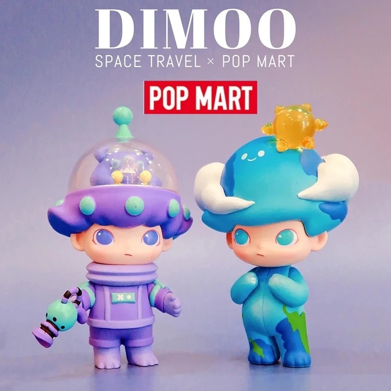 Original POP MART Dimoo Space Travel Comfirm Style Blind Box Cartoon ...
