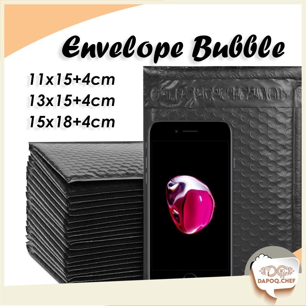 DC Envelope Protection Pack Courier Padded Glossy Black - Bag Sampul ...