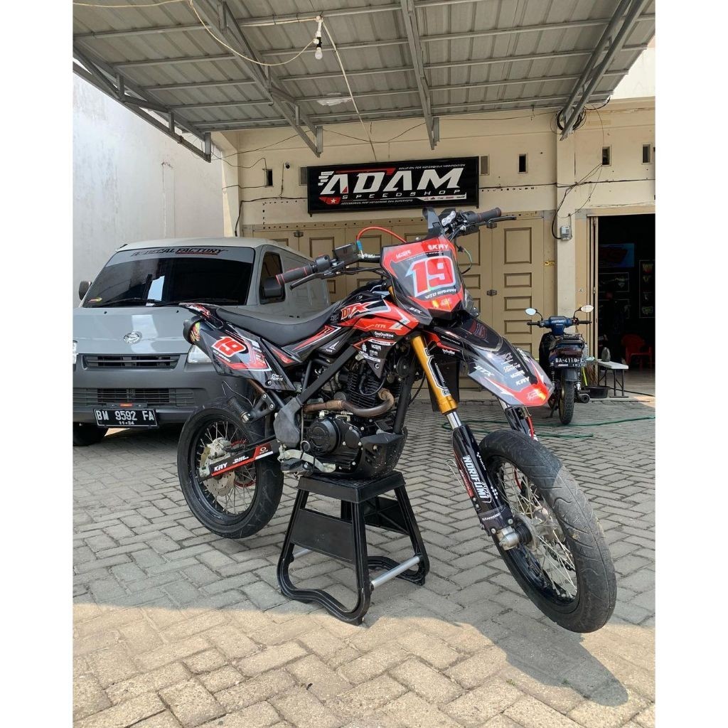Decal/Sticker DTRACKER-CRF150L -klx BF-klx gordon-wr155 etc. full body (Can change color+name+no ...