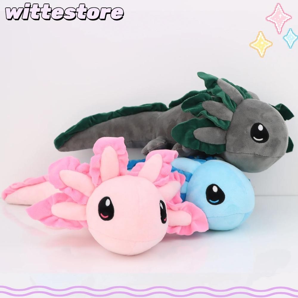 WITTE Axolotl Plush Doll, 45/75CM Cartoon Axolotl Doll, Kawaii Soft ...