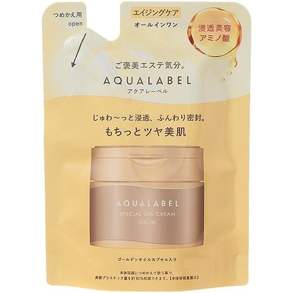 Shiseido AQUA LABEL AQUA LABEL Special Gel Cream EX Oil-in Refills 81g ...