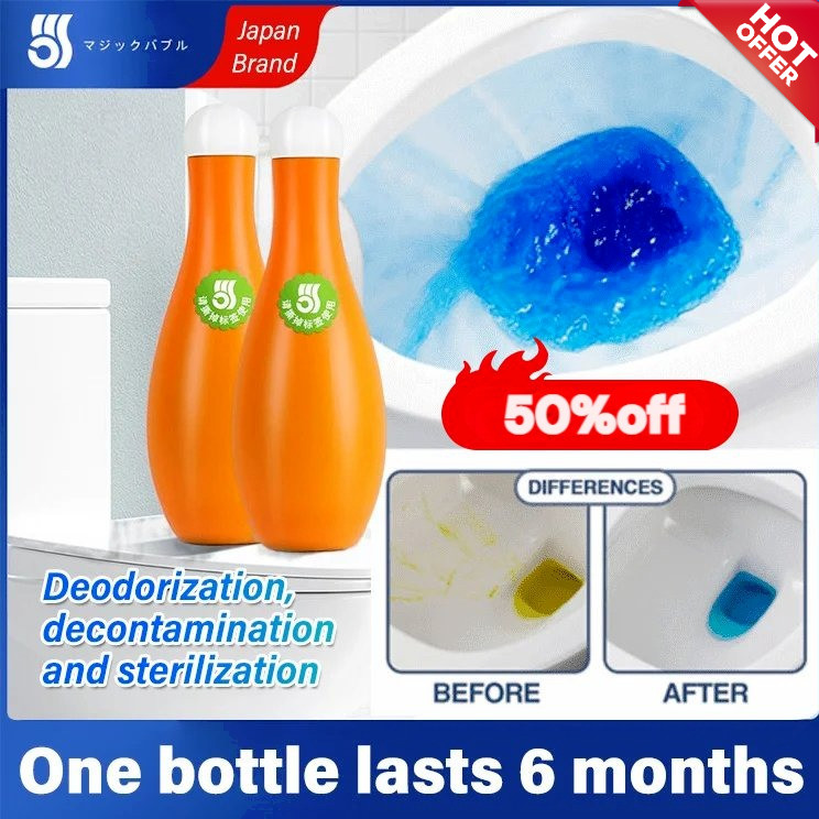 Bowling Blue Bubble Toilet Bowl Remove Scale Deodorizer Bathroom ...