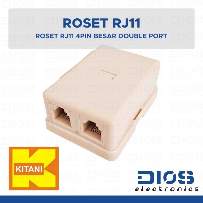 New!!! Roset Telephone RJ11 4PIN Large Double Port | Shopee Malaysia
