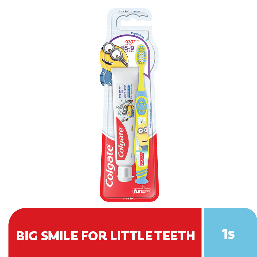 COLGATE Kids Minion Travel Kit (Toothpaste + Toothbrush) | Shopee Malaysia
