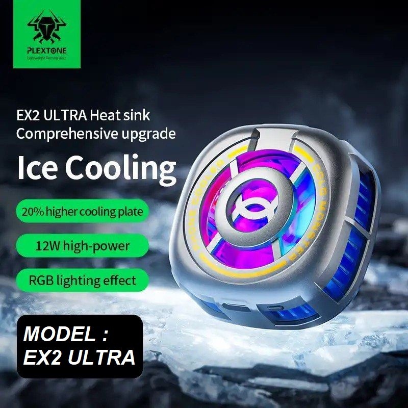 PLEXTONE EX2 Ultra RGB Magnetic Radiator Phone Cooler | Shopee Malaysia