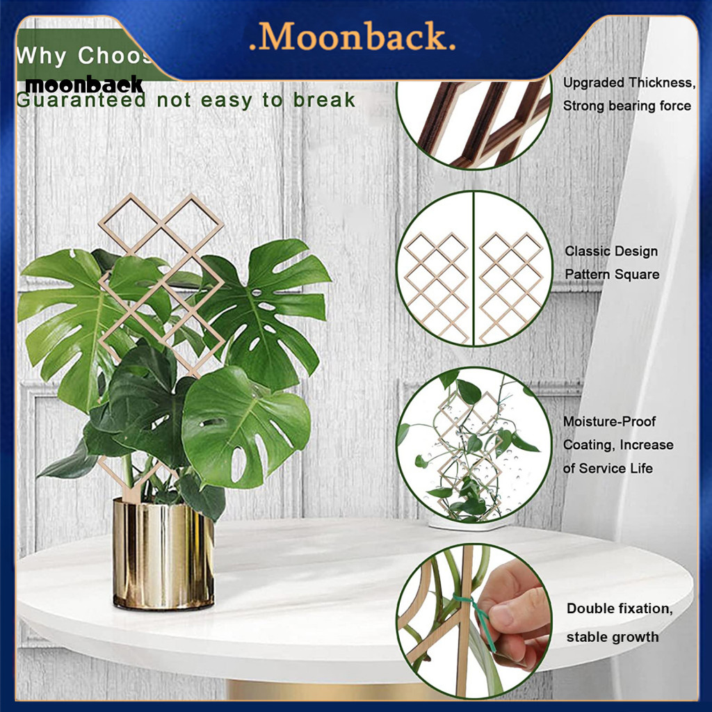 Moon Climbing Plants Trellis Solid Wood Plants Trellis Solid Wood Plant ...