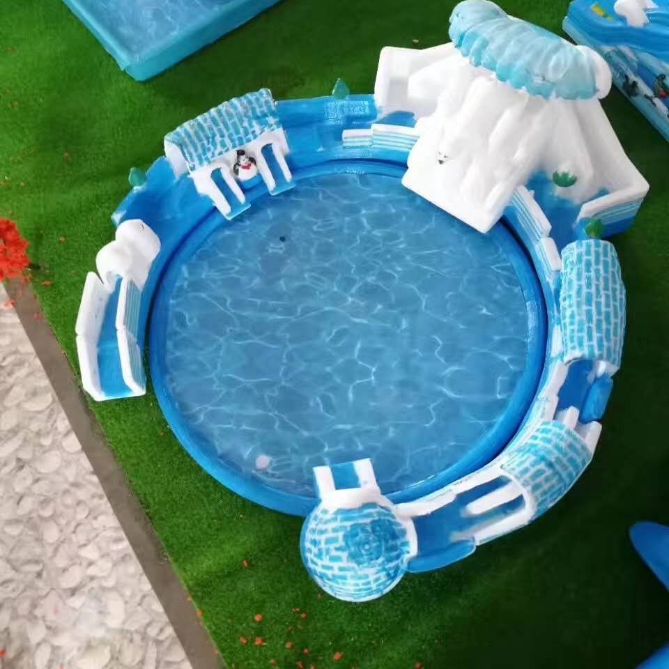 Inflatable Ice and Snow World Water Park Swimming Pool Slide Castle ...