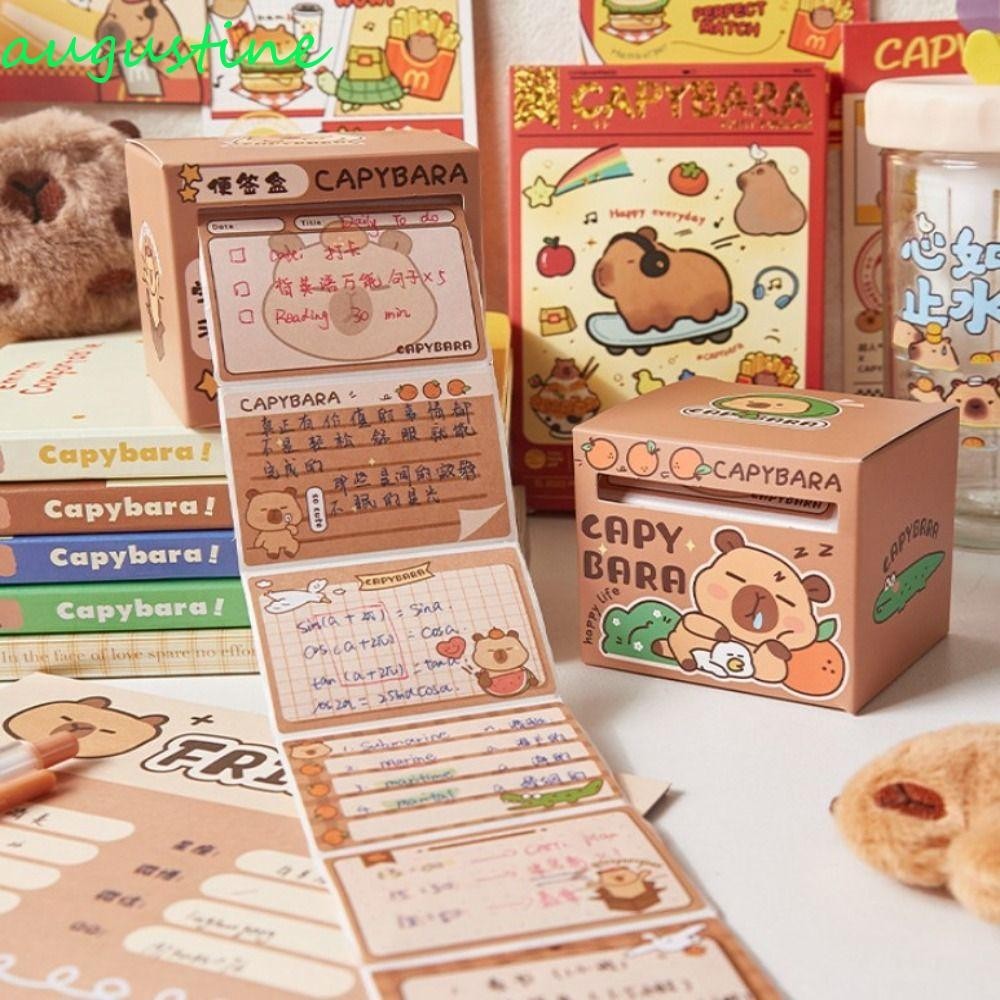 AUGUSTINE 256 Sheets Memo Reminder Sticker, Kawaii Cute Capybara Sticky ...
