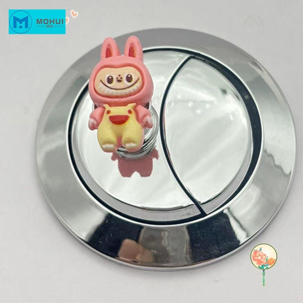 MW-HOME Toilet Lid Lifter, Labubu Toilet Tank Button Toilet Flush ...