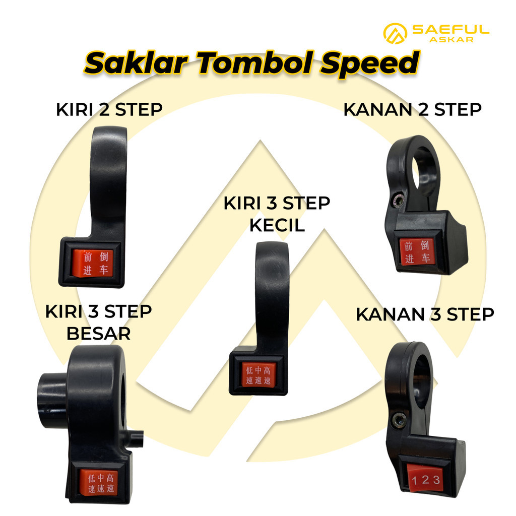 Standard 1 2 3 Step Speed Switch or 3 Speed Switch for Electric ...