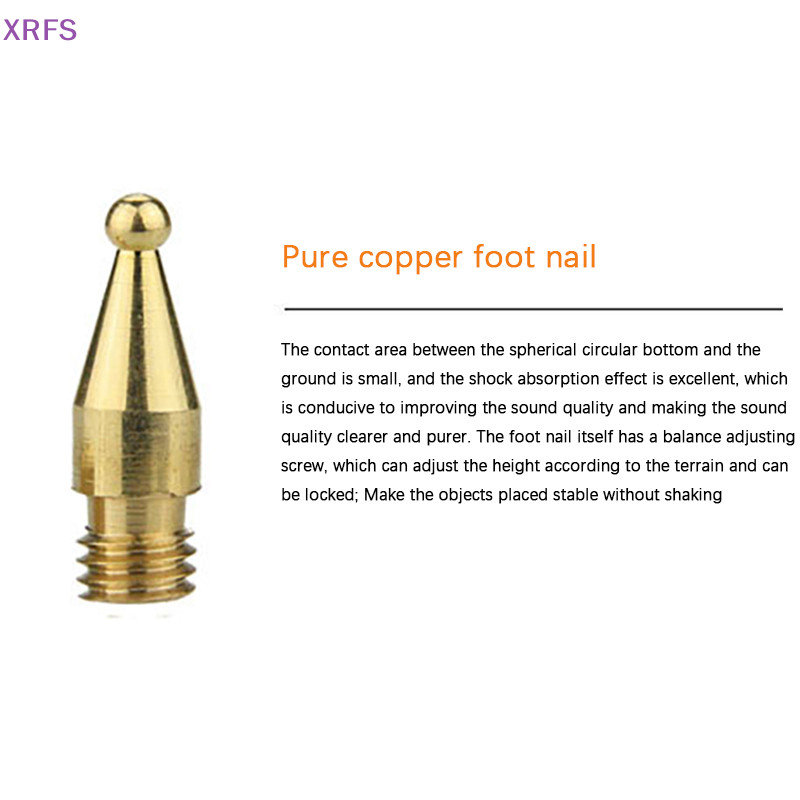 XRFS 1Set Speaker Spikes For Hi-Fi Feet Speaker Stands Copper Thread ...