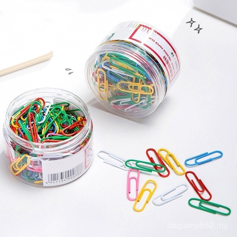 Color Paper Clip Curved Pin Nickel-Plated Paper Clip Clip Office Cute ...