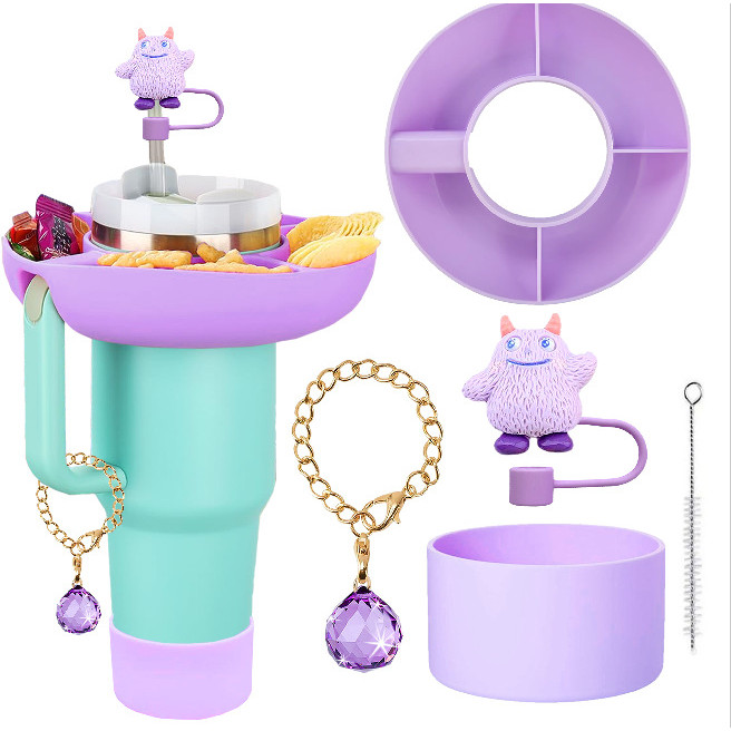 Stanley Snack Tray with Silicone Fruit Bowl, Cute Elf Plush Keychain ...