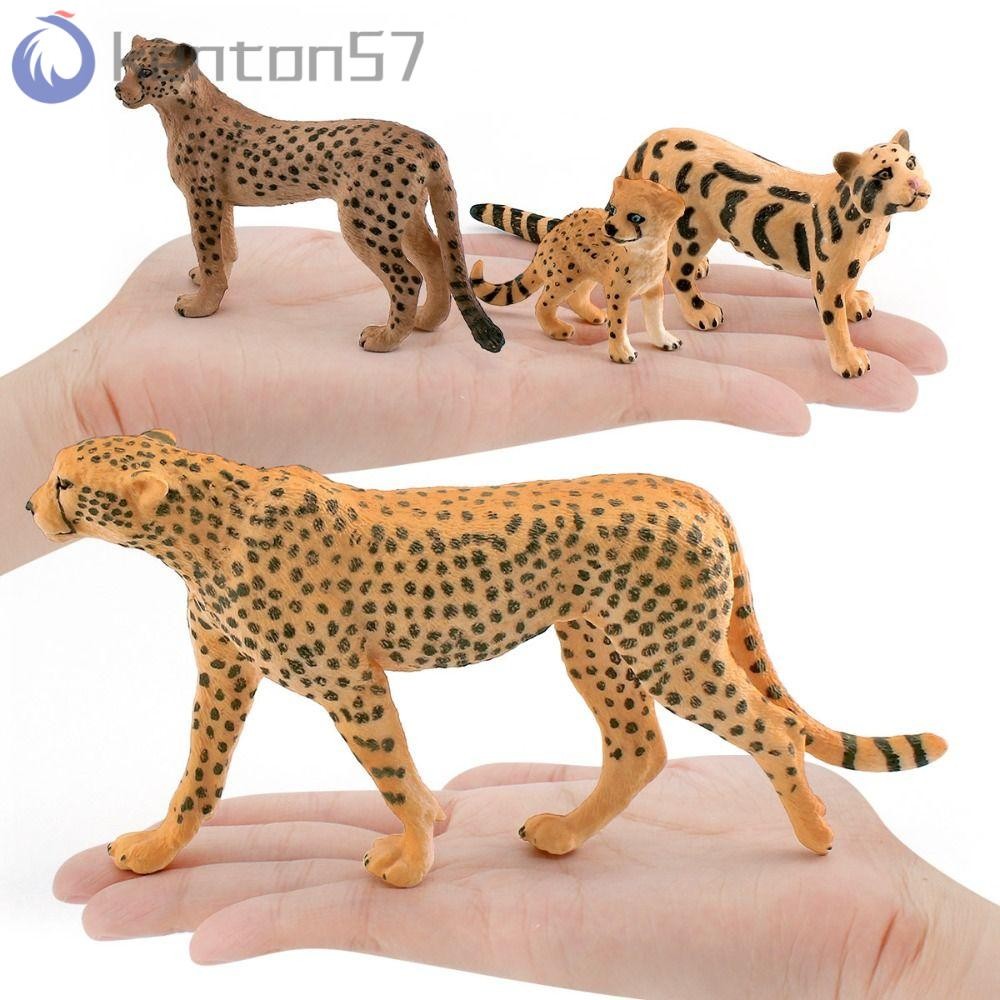 KENTON Snow Leopard Model, Ornament Realistic Leopard Action Figures ...