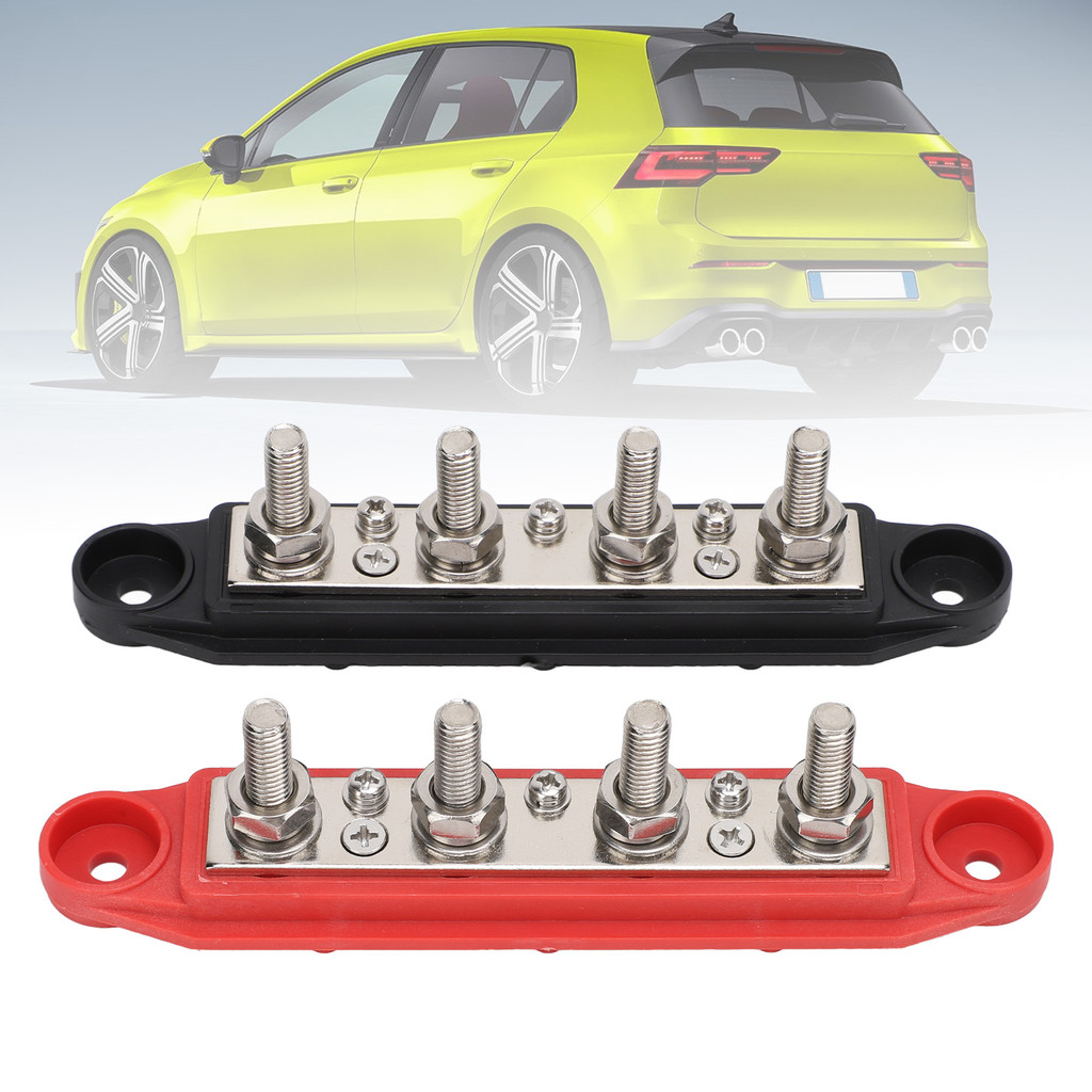 [LMC] DC Busbar Distribution Block 12V To 48V 250A Busbar Box With 4 X M8 Terminal Studs High ...