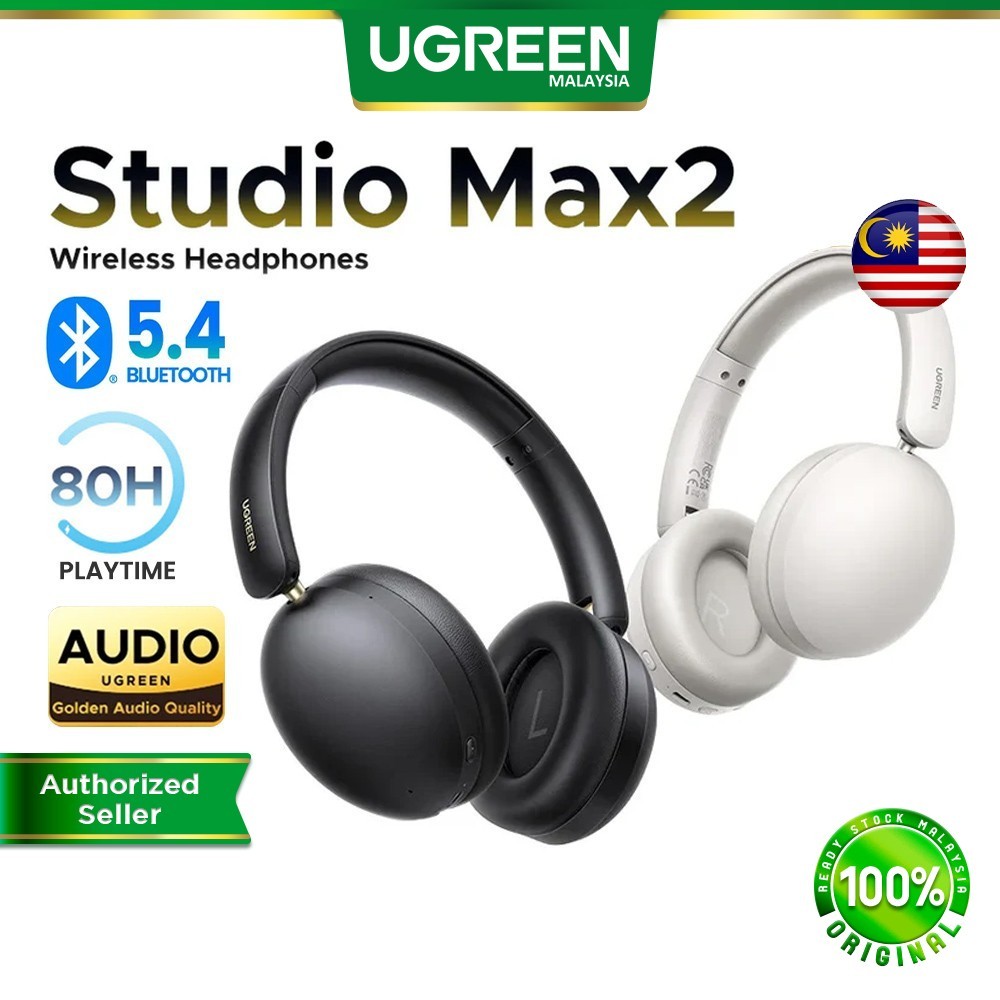 UGREEN Studio Max 2 Bluetooth 5.4 Wireless Over Ear Headphones Noise Isolation Dual Pairing ...