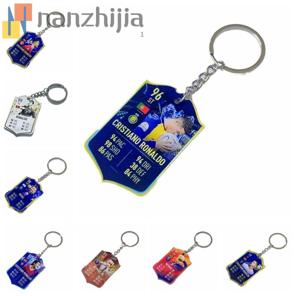 NANZHIJIA Football Keyring, Messi Beckham Soccer Key Chain, National ...