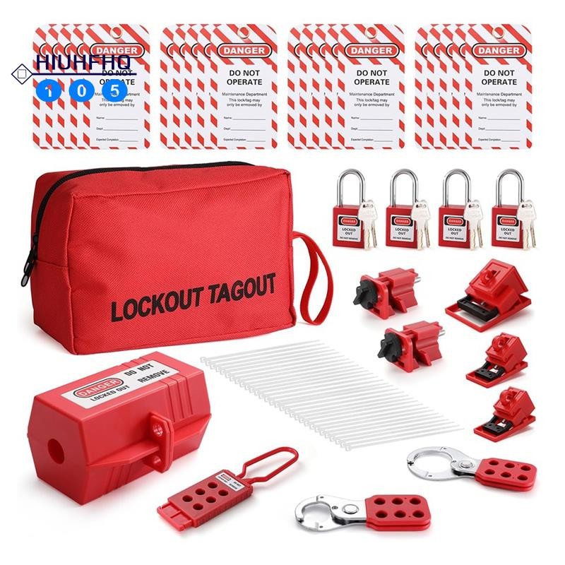Electrical Lockout Tagout Kit, Hasps Set, Clamp on and Universal ...