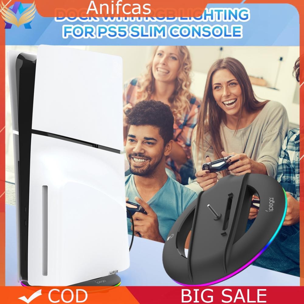 Vertical Stand Non-Slip Display Stand Base for PS5 Slim Console Disc ...