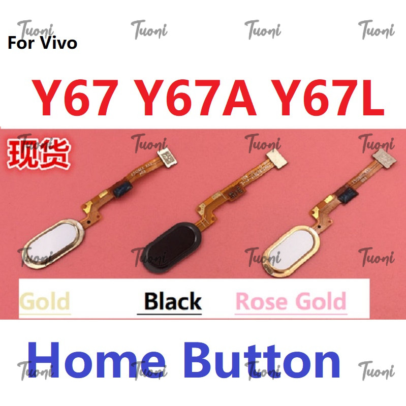 For Y66 Original Fingerprint Sensor Connector For VIVO Y67 Y67A Y67L V5 V5S Home Button Touch ID ...